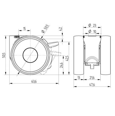Linea 5925 series 5925UAP050L51-10 RAL7001 | No (UAP) | RAL7001 | 50mm ...